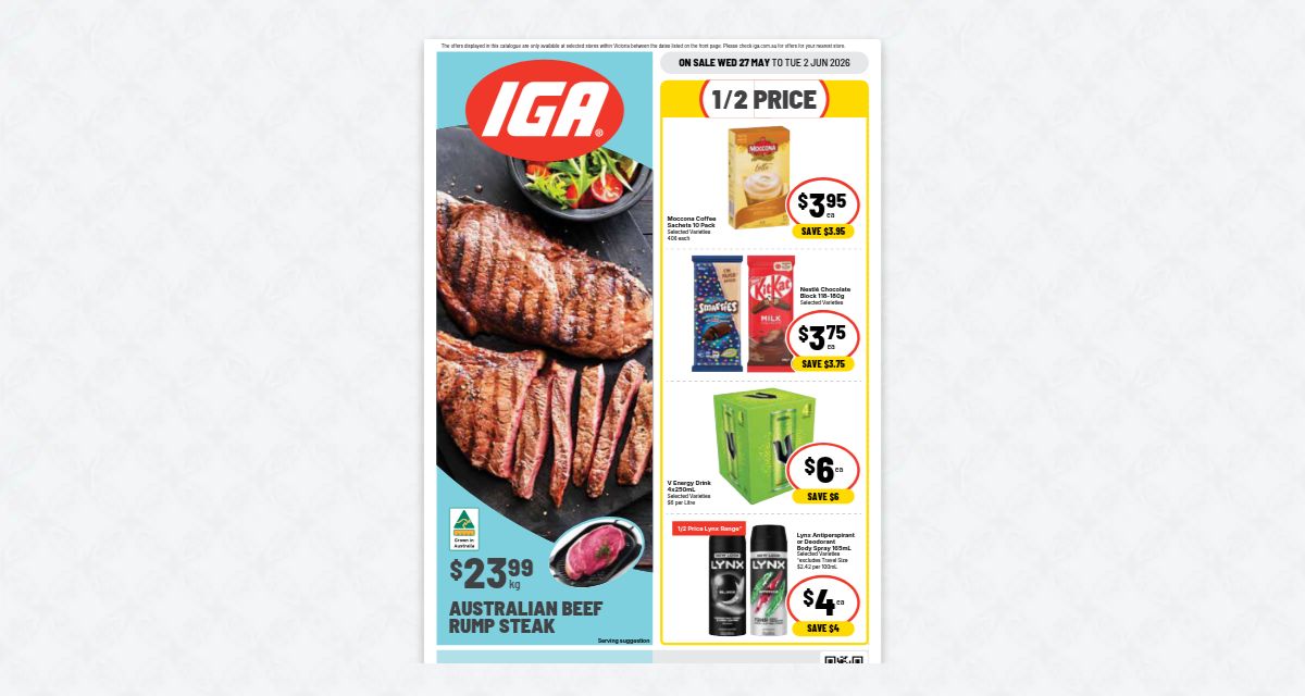 Victoria Large Format IGA 24/04/24 - 30/04/24